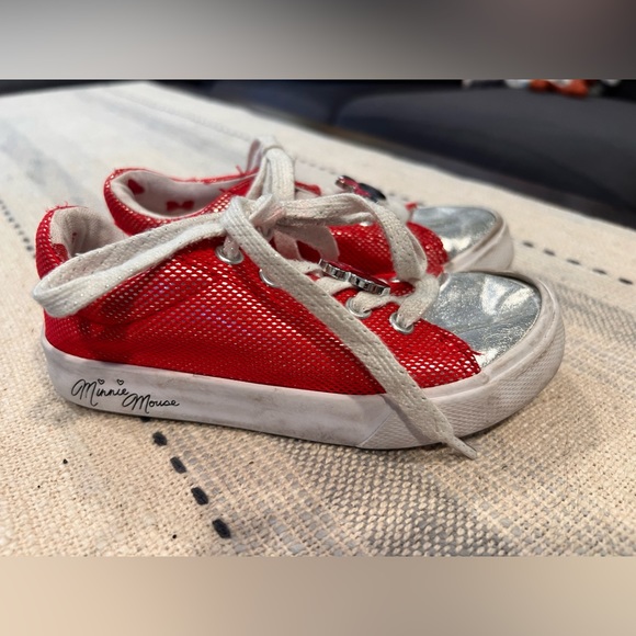 Disney | Shoes | Disney Store Minnie Mouse Sneakers Red Size 112 ...